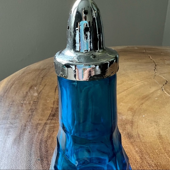 Kitchen | Vintage Cobalt Blue Glass Salt Shaker | Poshmark